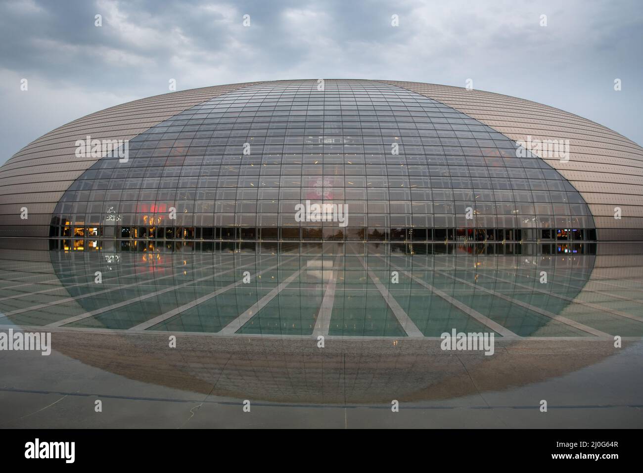 The modern Opera House of National Grand Theatre. Beijing China Stock ...