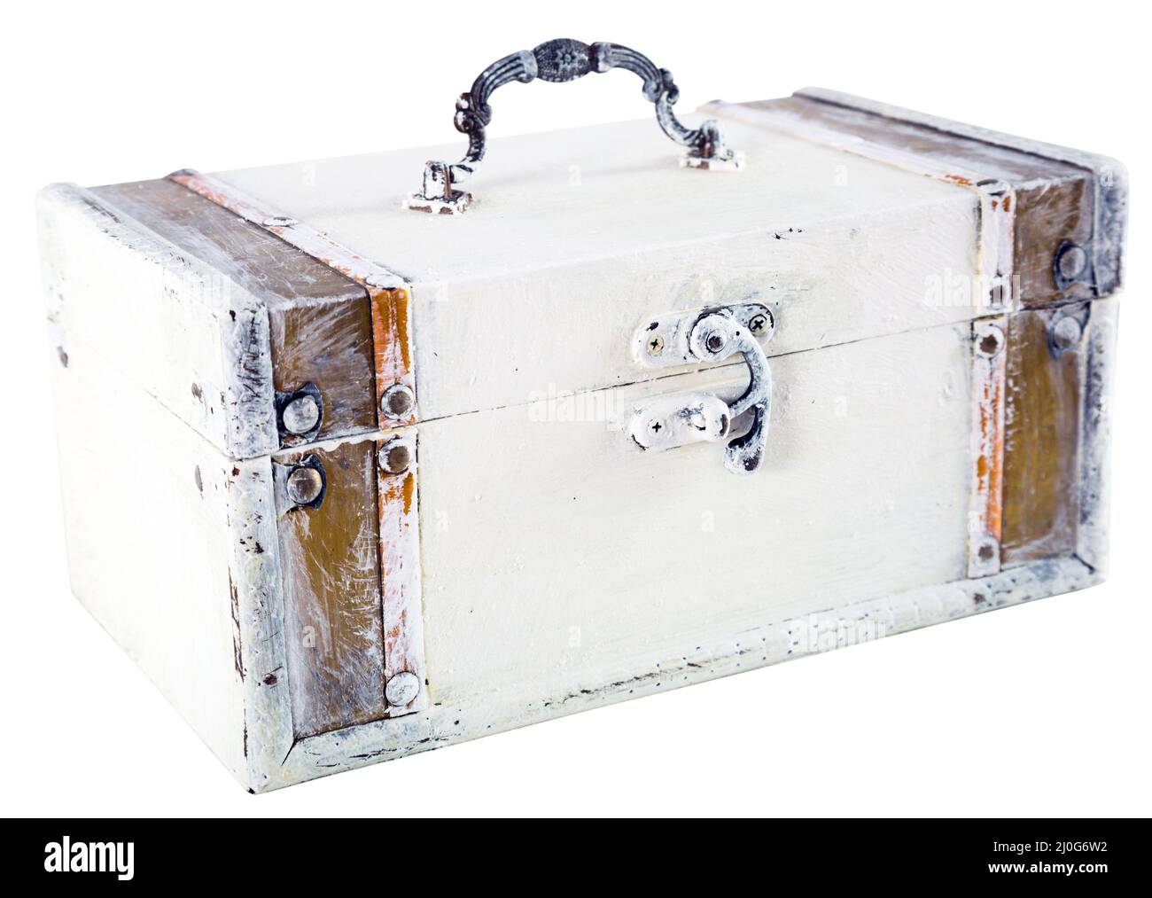 White decorative box Stock Photo - Alamy