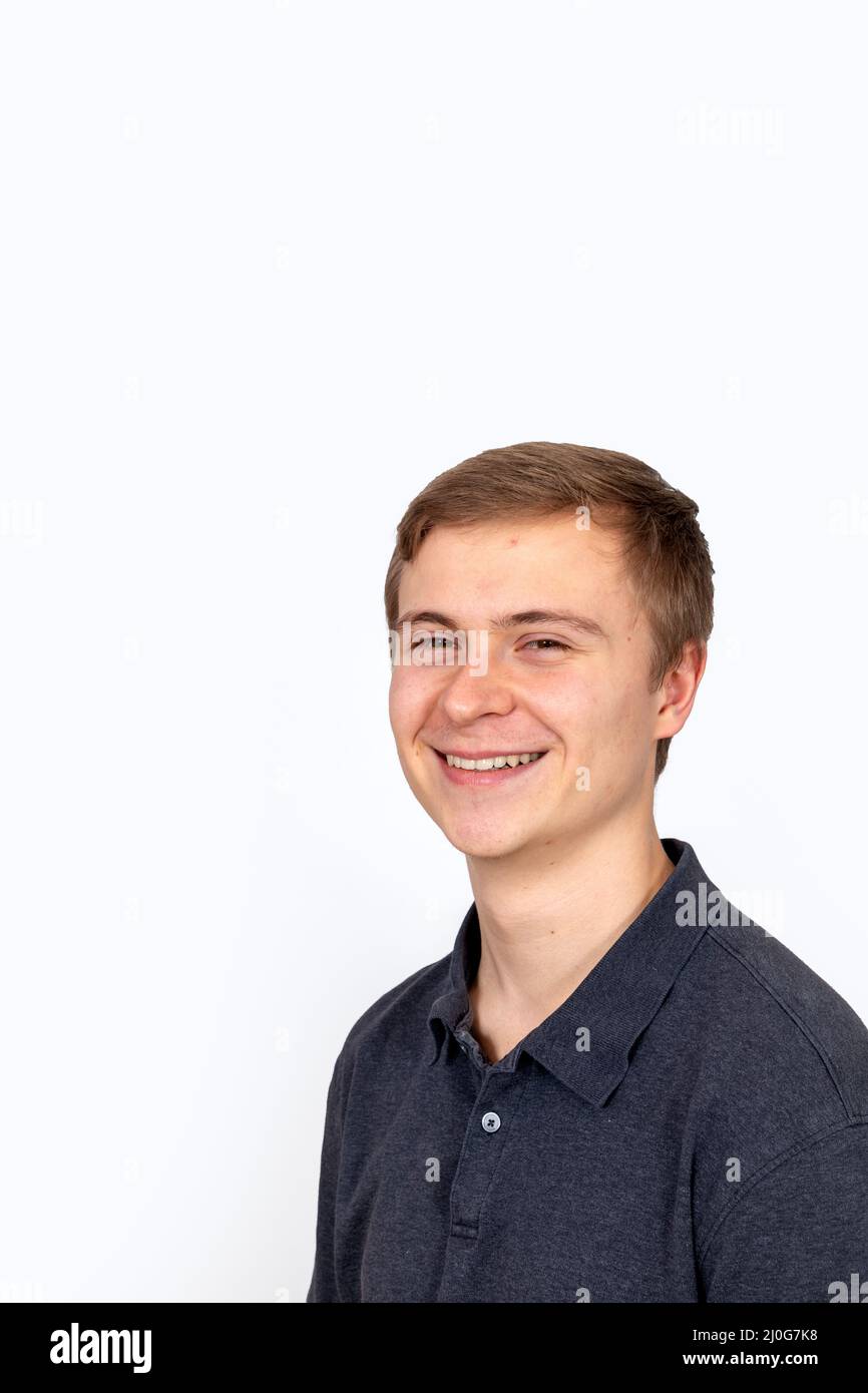 portrait of happy smiling handsome young man Stock Photo - Alamy