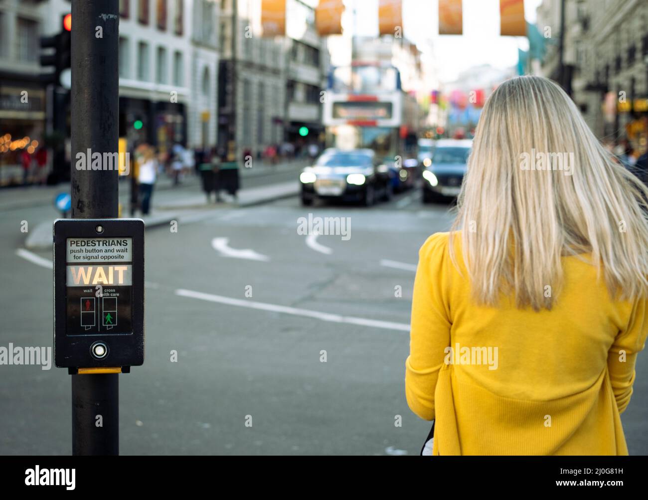 Illuminated wait sign hi-res stock photography and images - Alamy