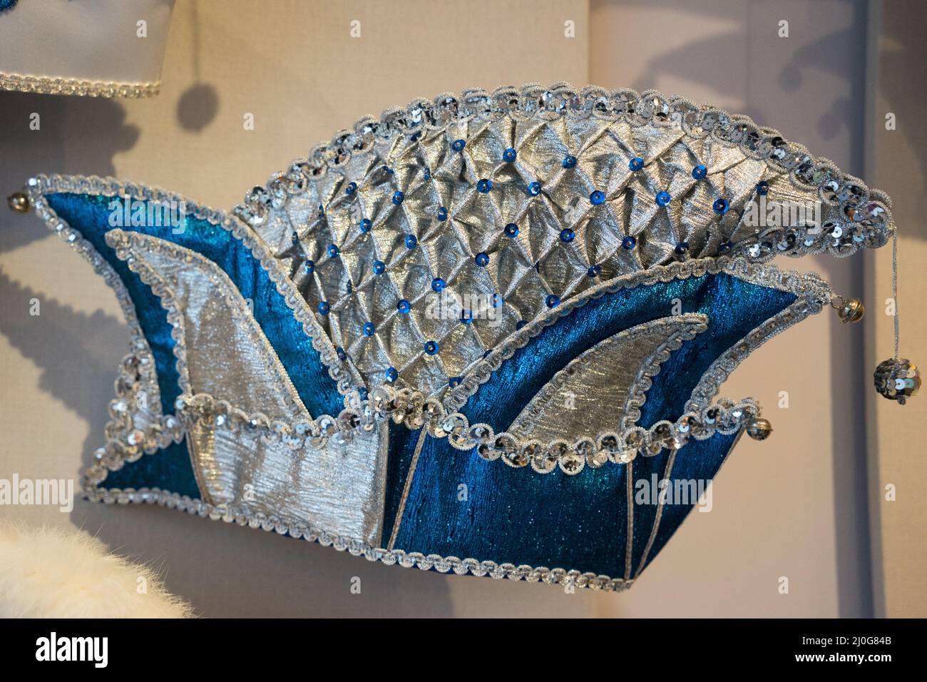 Making fool's caps for the carnival Stock Photo - Alamy