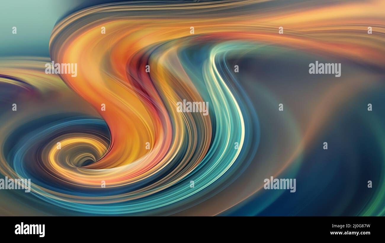 Multicolored swirl of lines Stock Photo - Alamy