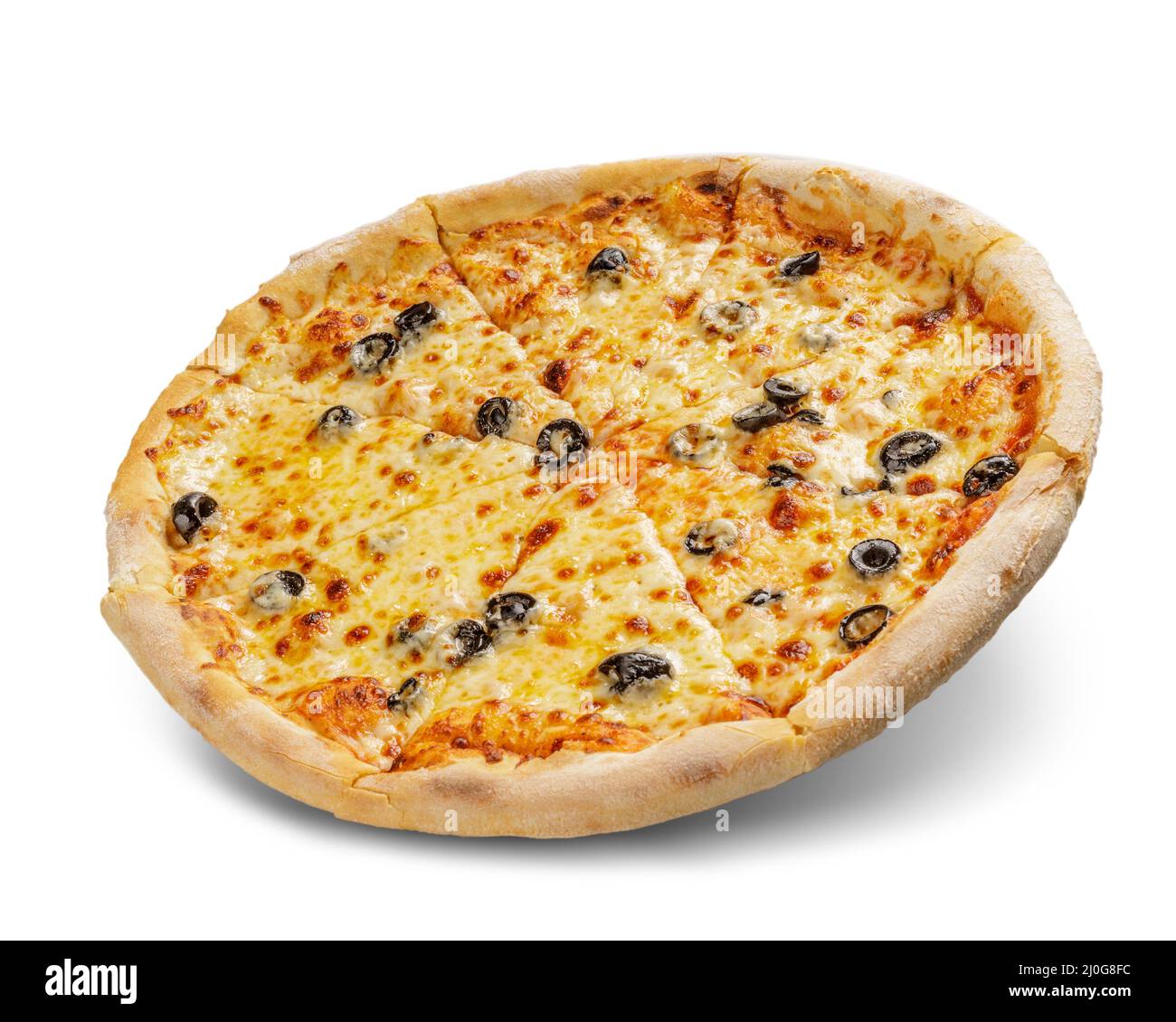 Pepperoni pizza on cutting Cut Out Stock Images & Pictures - Alamy