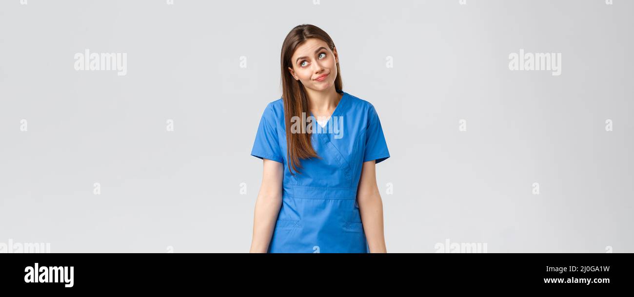 Healthcare workers, prevent virus, insurance and medicine concept ...