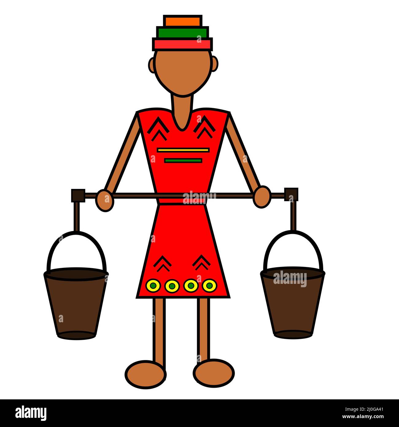 Water buckets Cut Out Stock Images & Pictures - Alamy