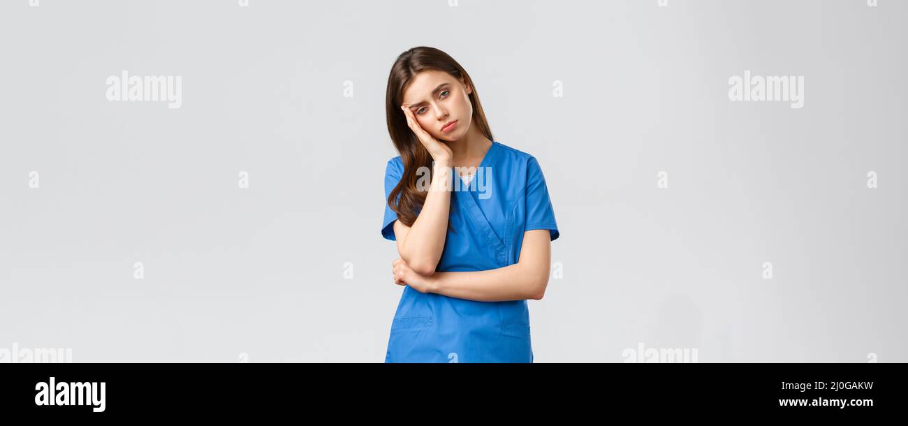 Healthcare workers, prevent virus, insurance and medicine concept ...