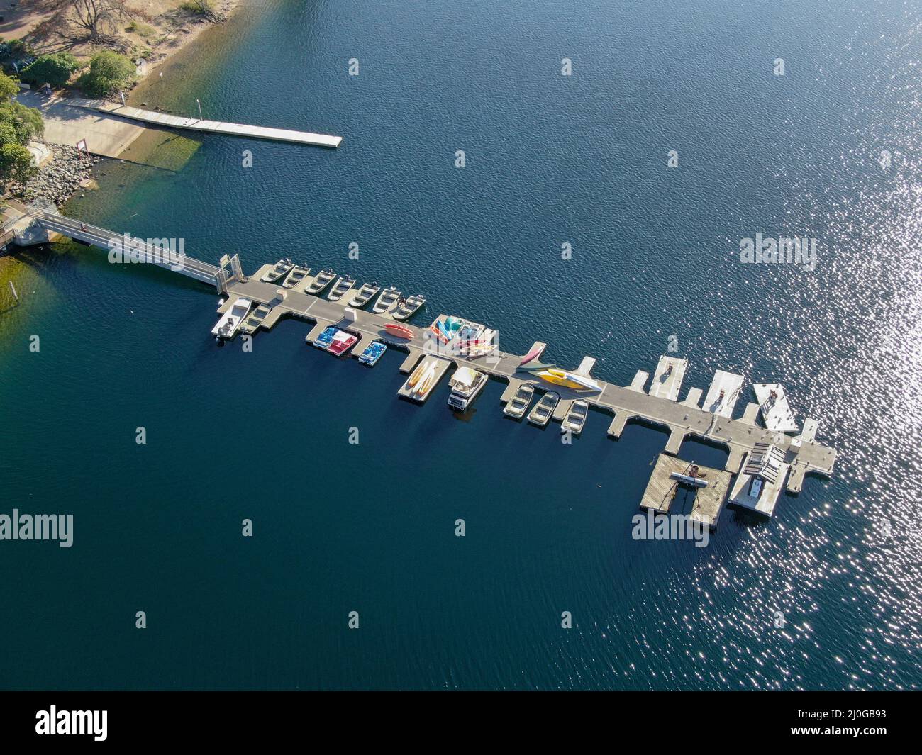 Aerial view miramar reservoir hi-res stock photography and images - Alamy