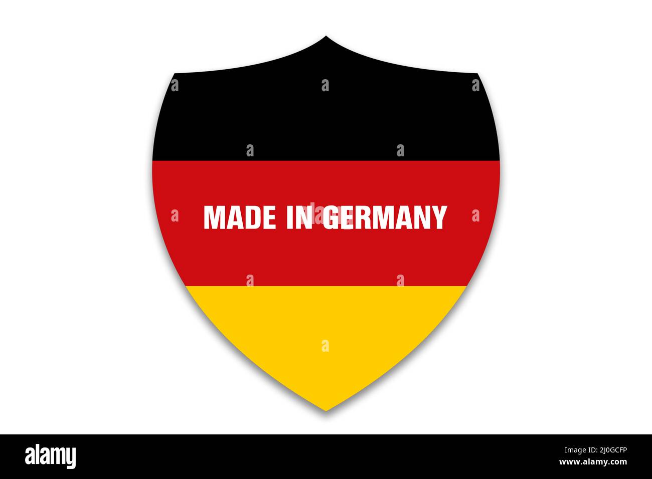 Illustration of the flag of Germany with "Made in Germany" text Stock ...