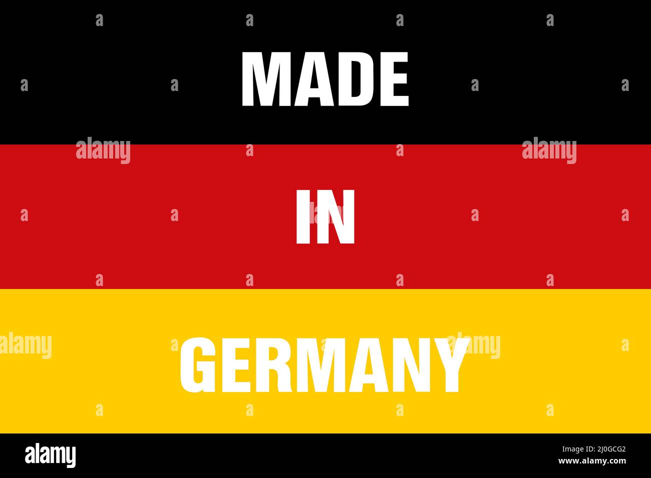 Illustration of the flag of Germany a made in Germany text Stock Photo ...