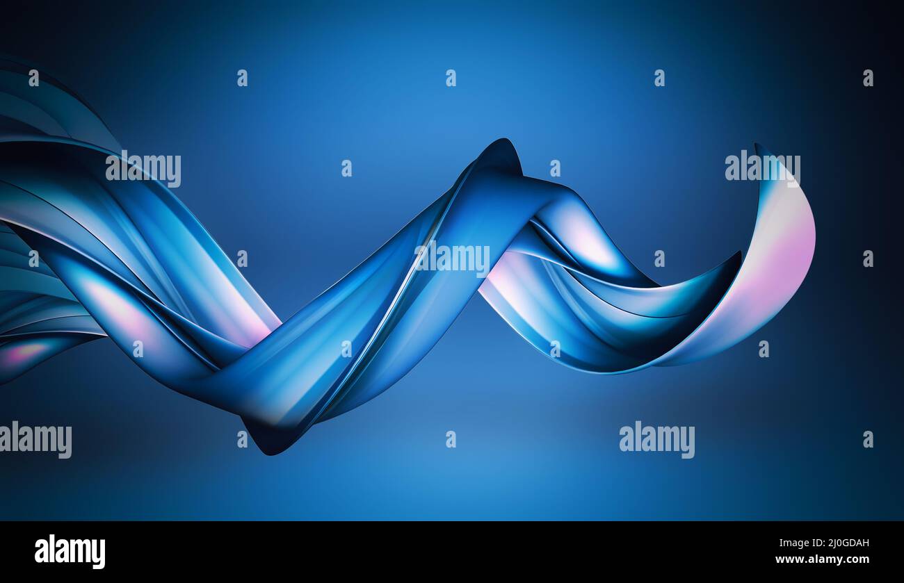 Abstract fluid motion wavy blue hi-res stock photography and images - Alamy