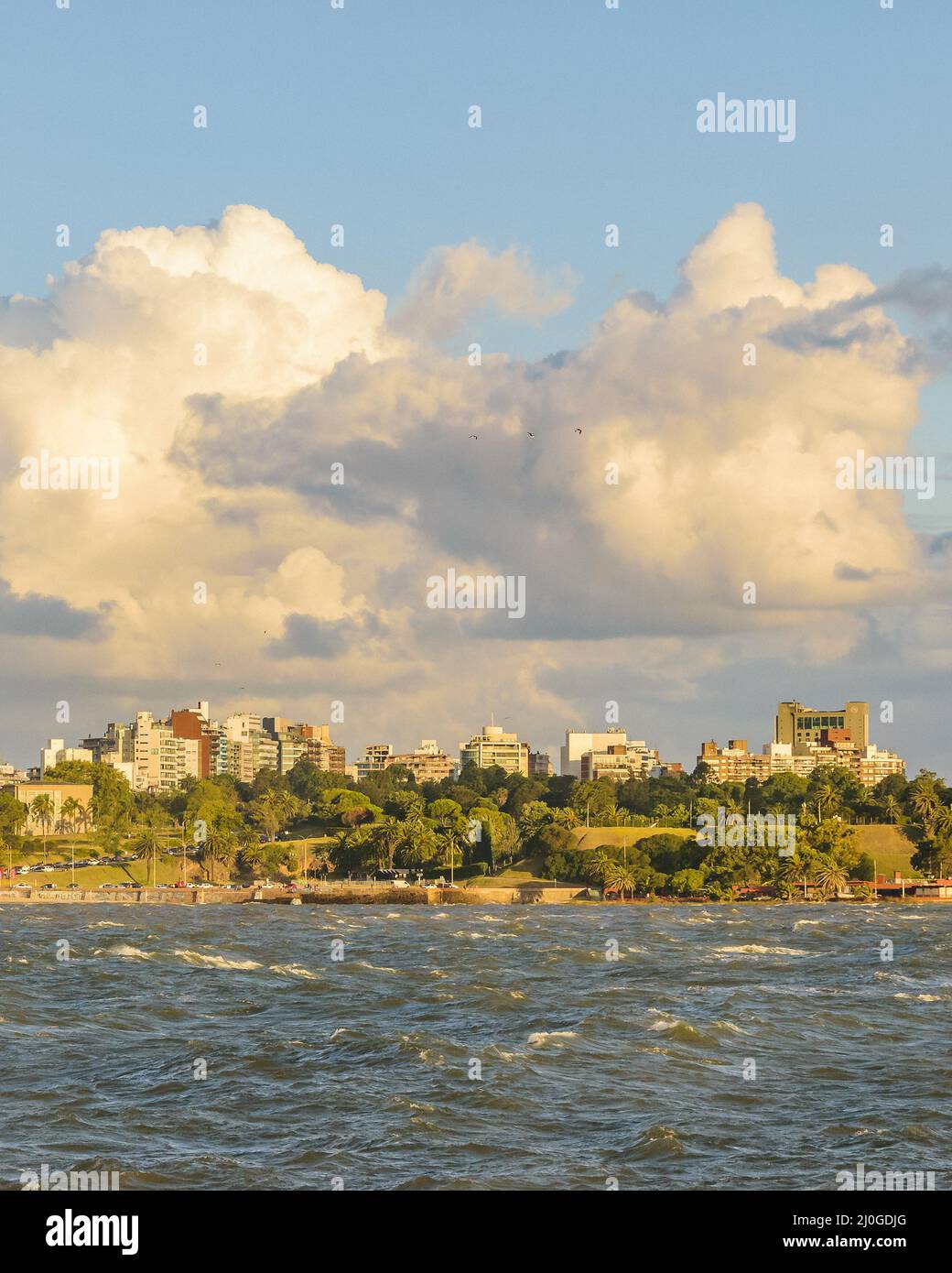 Waterfront Coastal Scene, Montevideo, Uruguay Stock Photo - Alamy