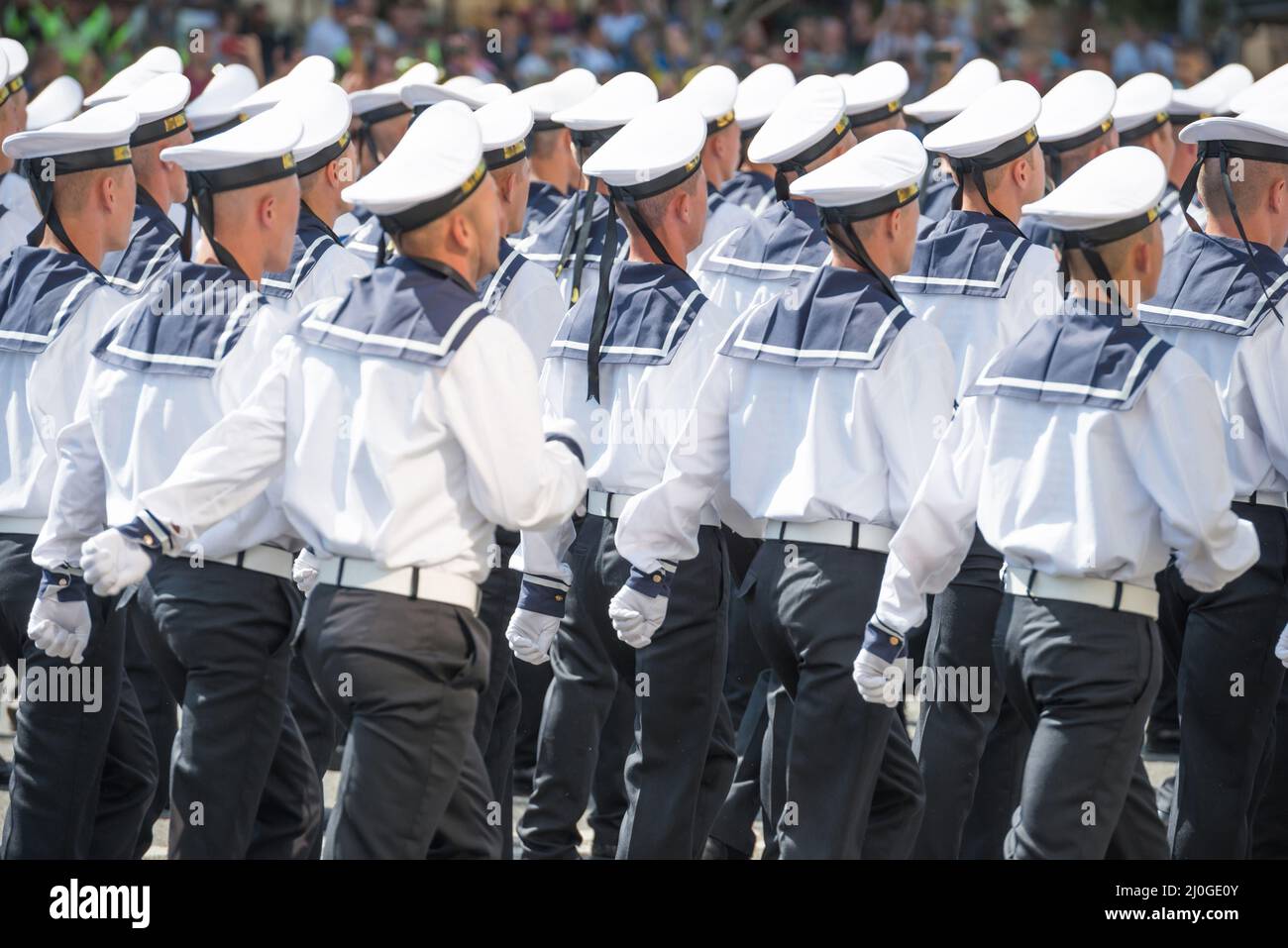 Army marines marching on military parade Stock Photo - Alamy