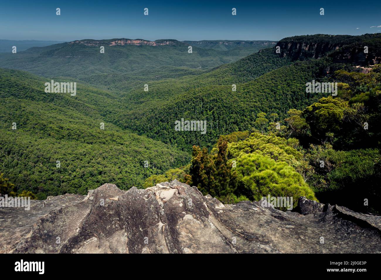 Famous Jamison Valley in Blue Mountains National Park Stock Photo - Alamy