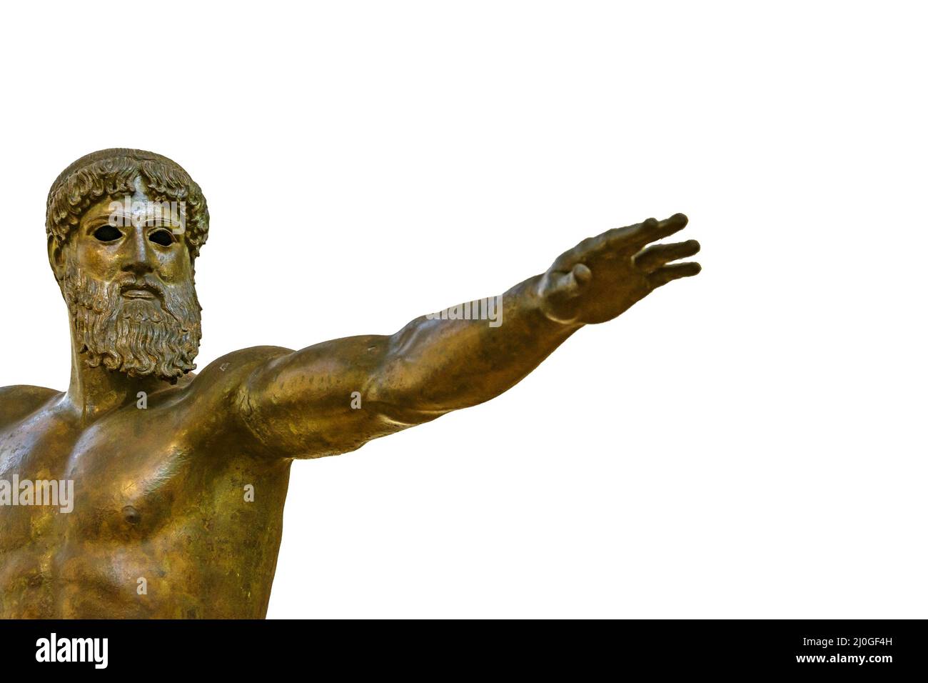 Greek Zeus Body Part Sculpture Isolated Stock Photo - Alamy