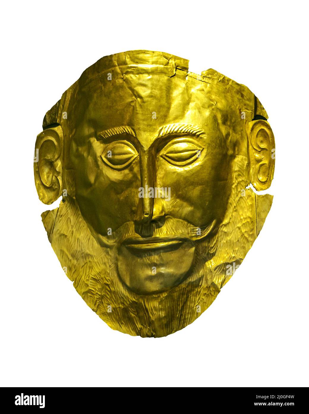 Agamemnon Mask Isolated Photo Stock Photo - Alamy