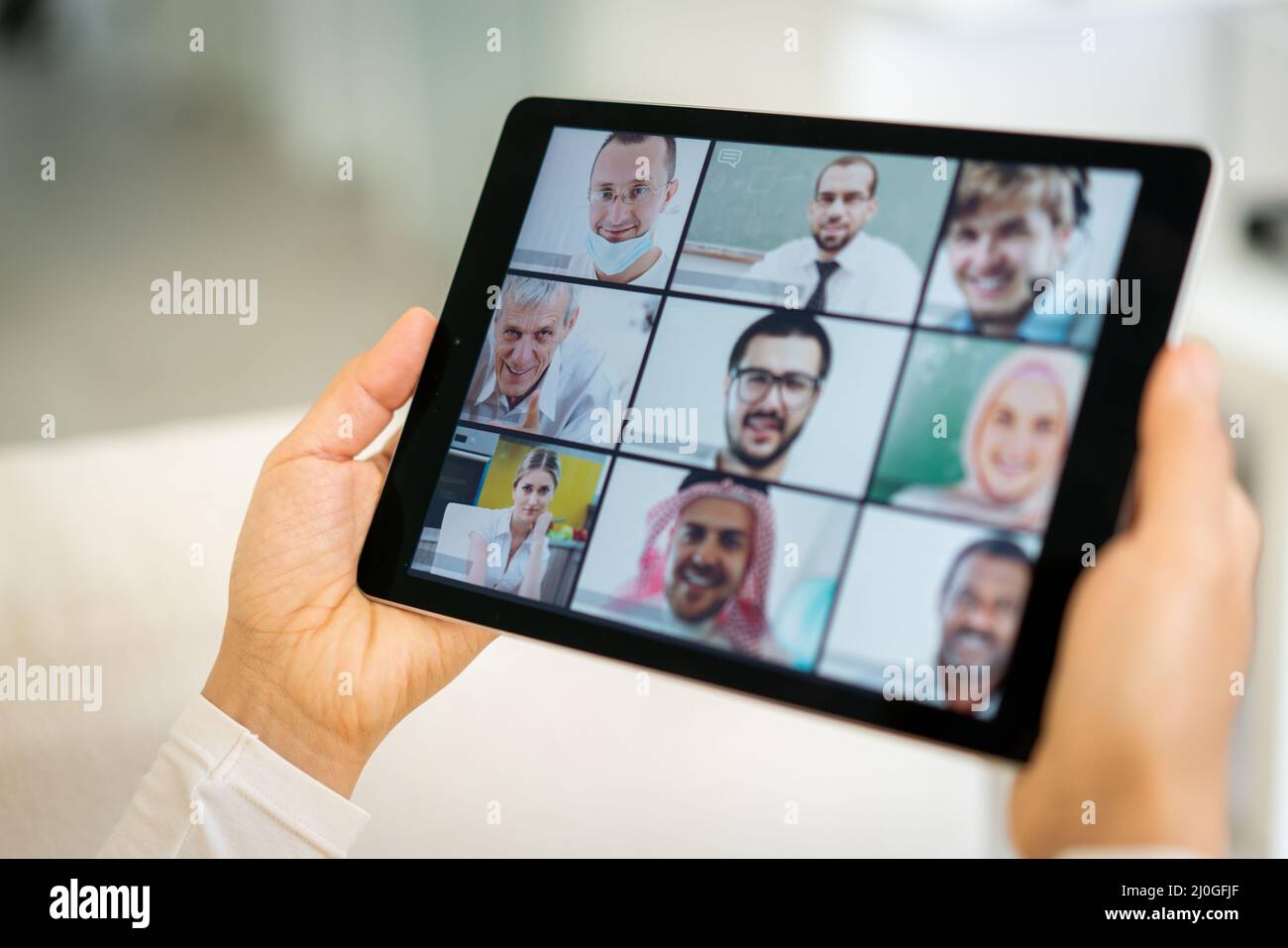 Diversity videoconference hi-res stock photography and images - Alamy
