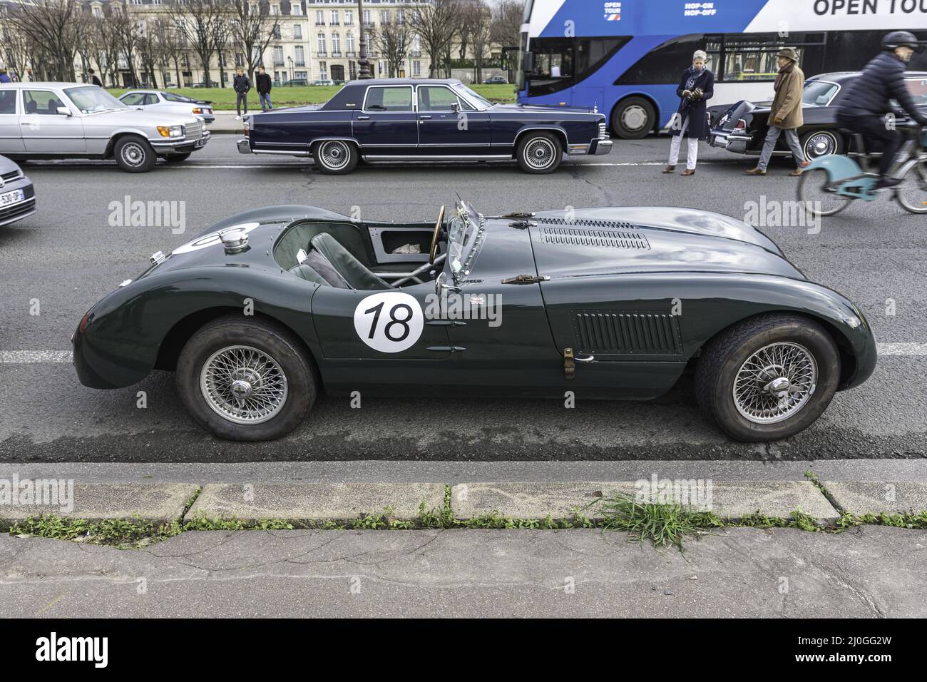 Jaguar convertible car c type hi-res stock photography and images - Alamy
