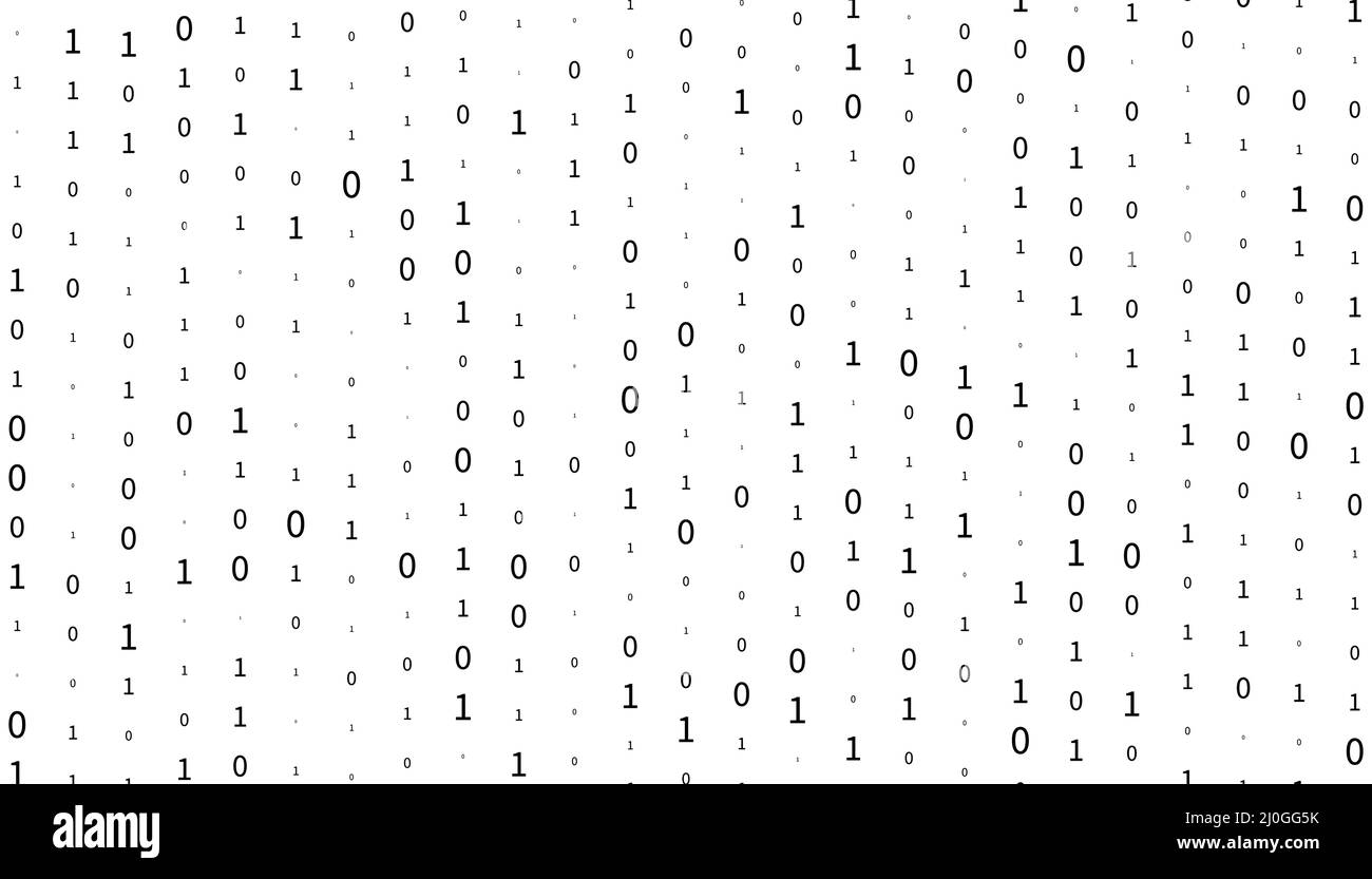 Data background with one and zero. Digital vector futuristic ...