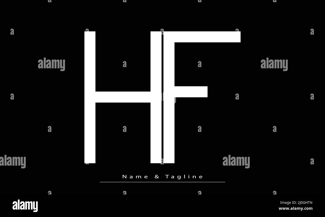 Alphabet letters Initials Monogram logo HF , FH Stock Vector Image ...