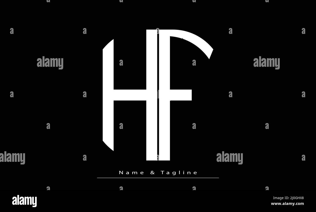 Alphabet letters Initials Monogram logo HF , FH Stock Vector Image ...