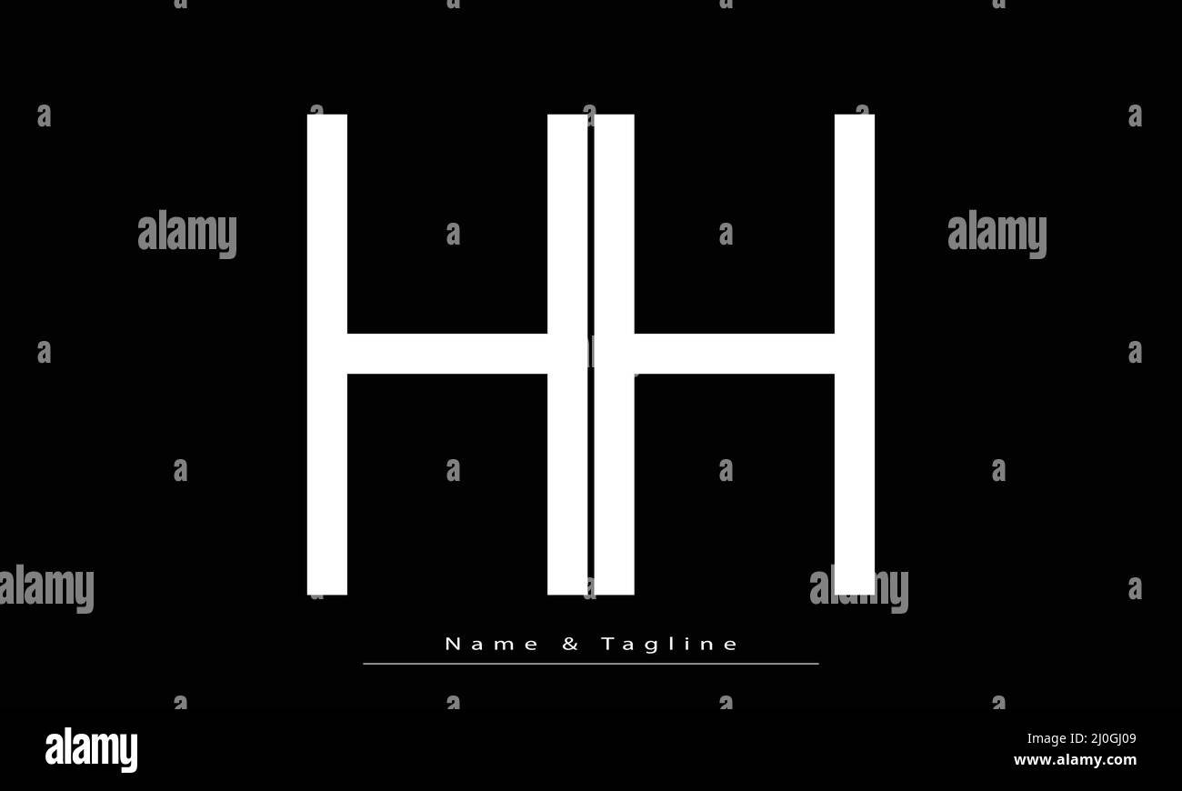 Alphabet letters Initials Monogram logo HH Stock Vector Image & Art - Alamy