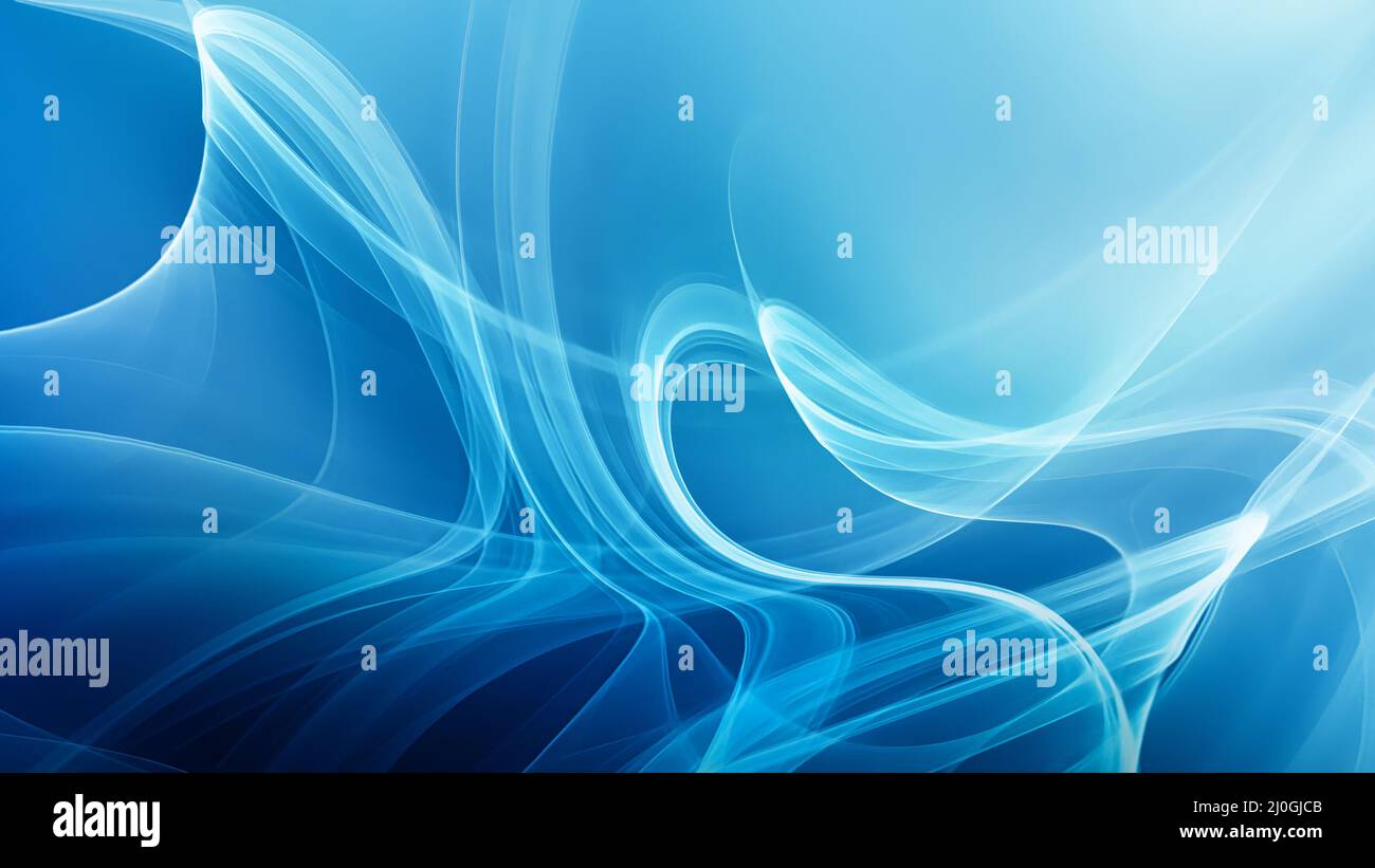 Abstract blue windy background Stock Photo - Alamy