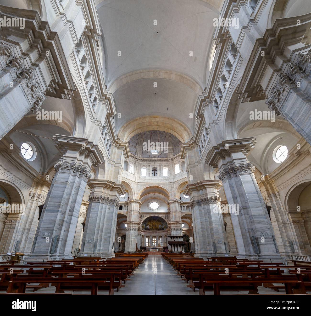 Pavia, Italy - March 12, 2022: architecture interior view of Duomo di ...