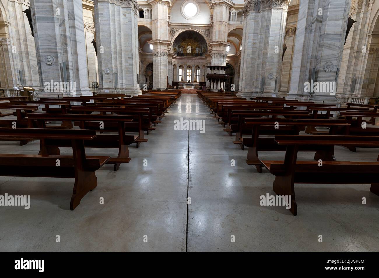 Pavia, Italy - March 12, 2022: architecture interior view of Duomo di ...
