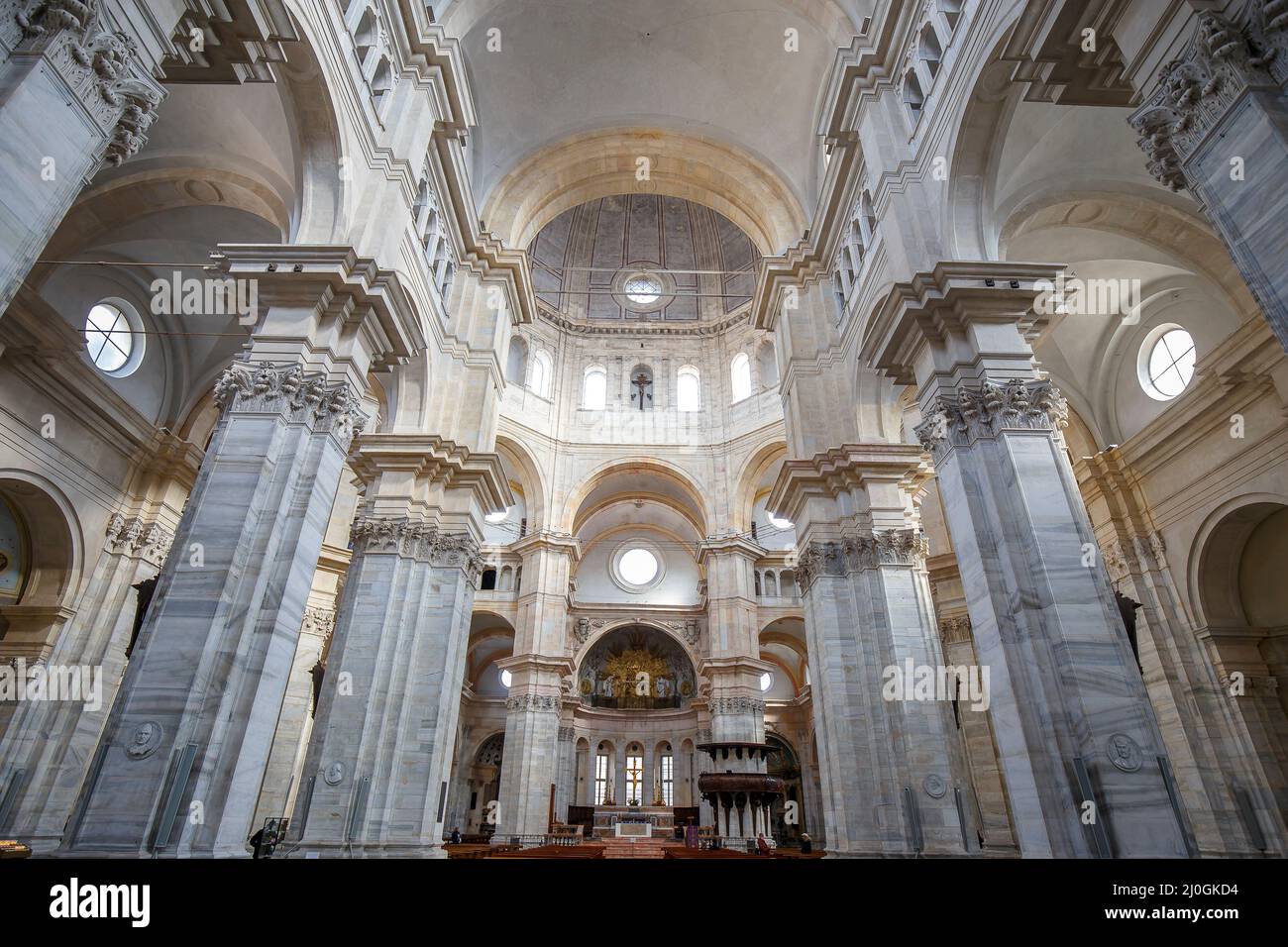 Pavia, Italy - March 12, 2022: architecture interior view of Duomo di ...