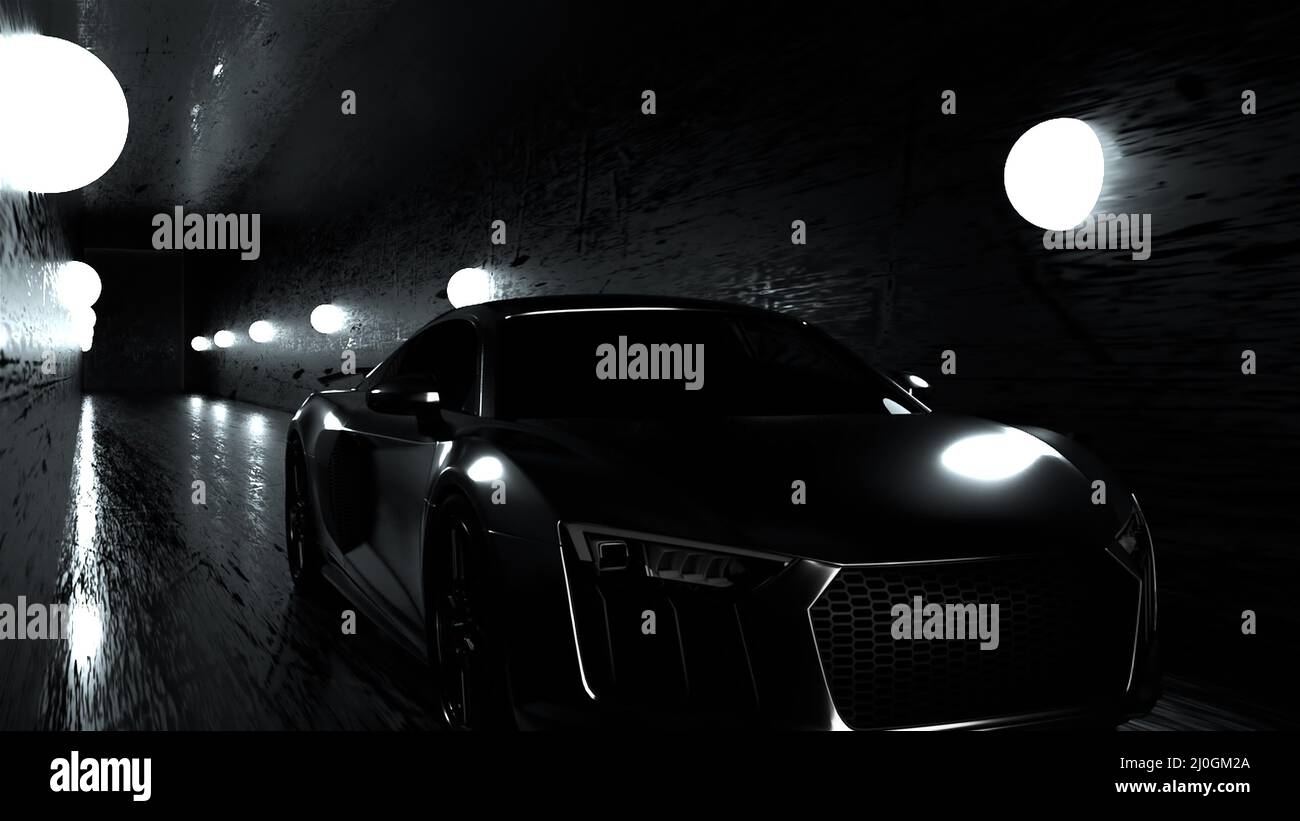 Abstract light car silhouette hi-res stock photography and images - Alamy