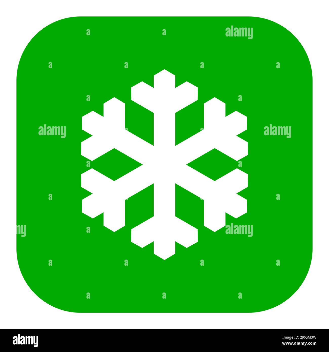 Snow flake and app icon Stock Photo - Alamy