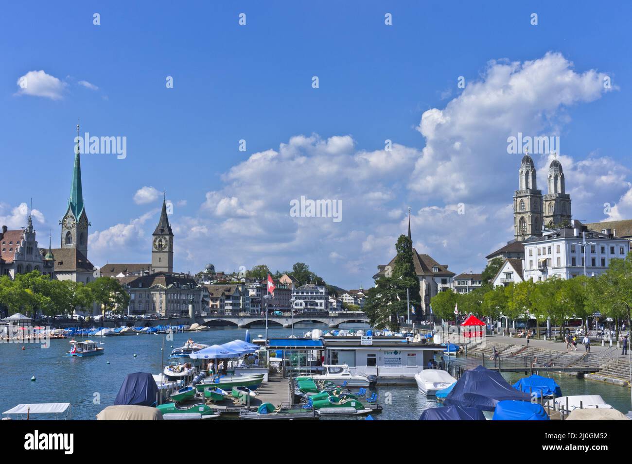 Zurich, Old city view by the lake, Switzerland, Europe Stock Photo - Alamy