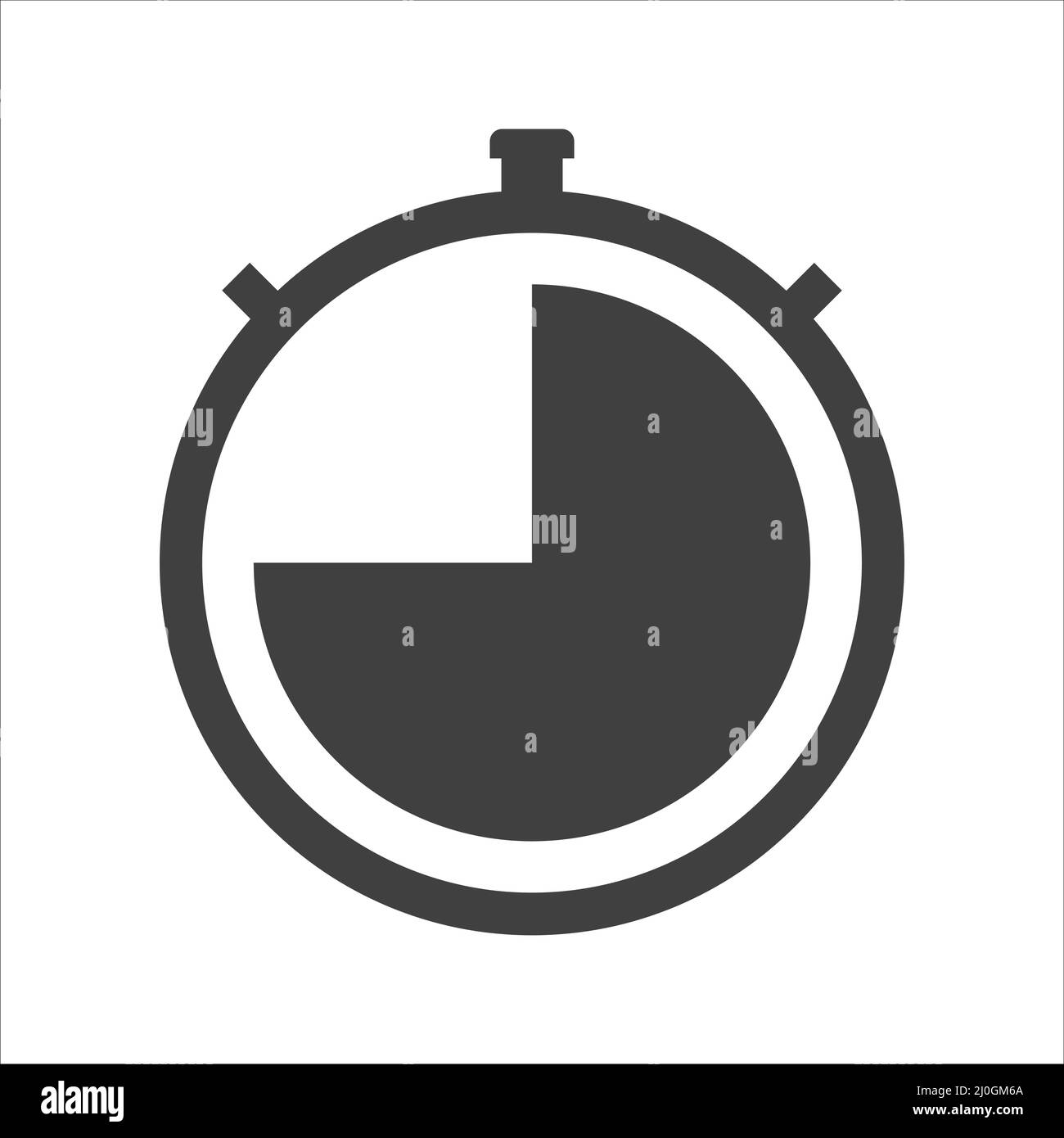 stopwatch icon on white background Stock Vector Image & Art - Alamy