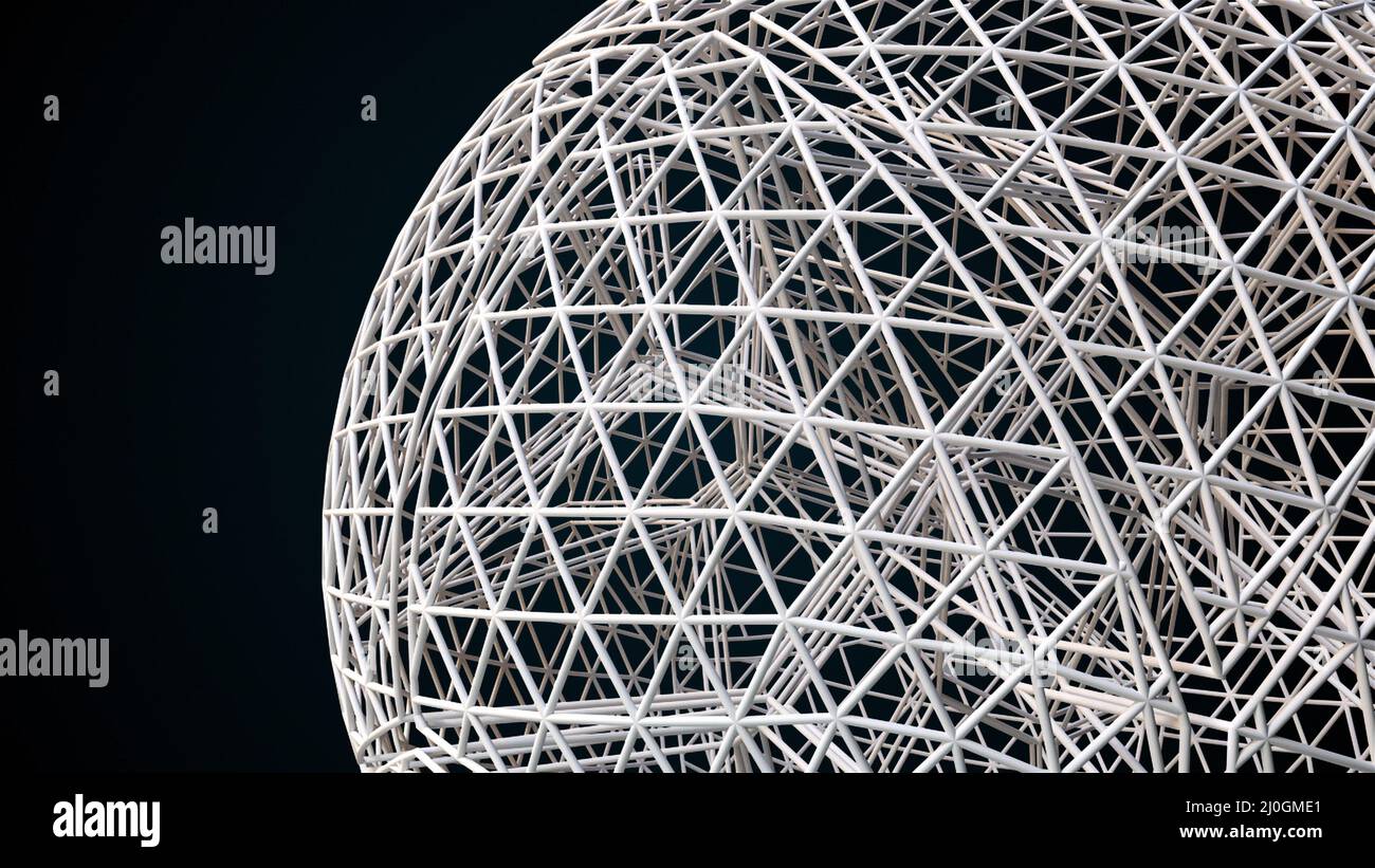 3d futuristic sphere made geometric hi-res stock photography and images ...