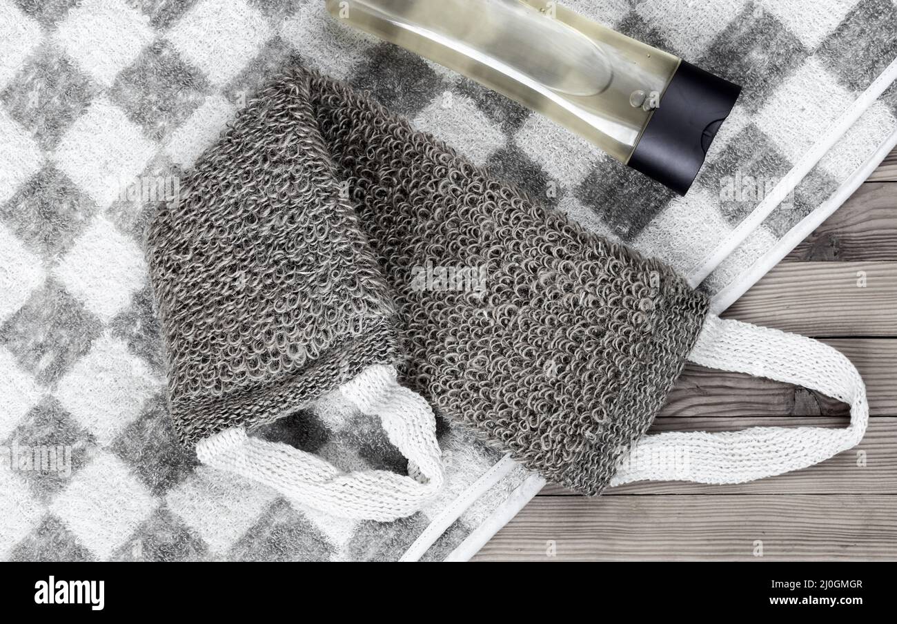 Items needed for a bath or sauna Stock Photo - Alamy