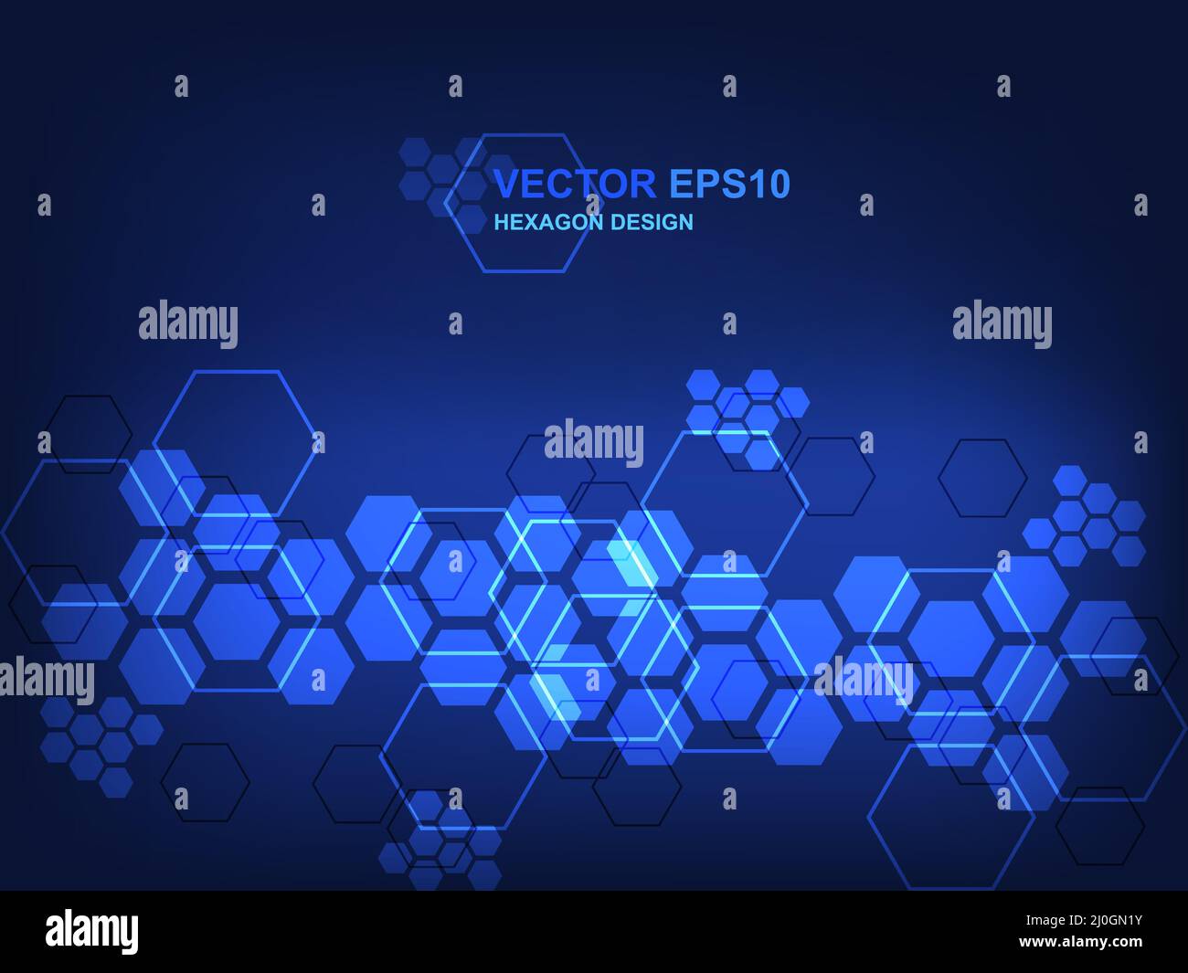 Technology hexagon concept background for digital technology, science ...