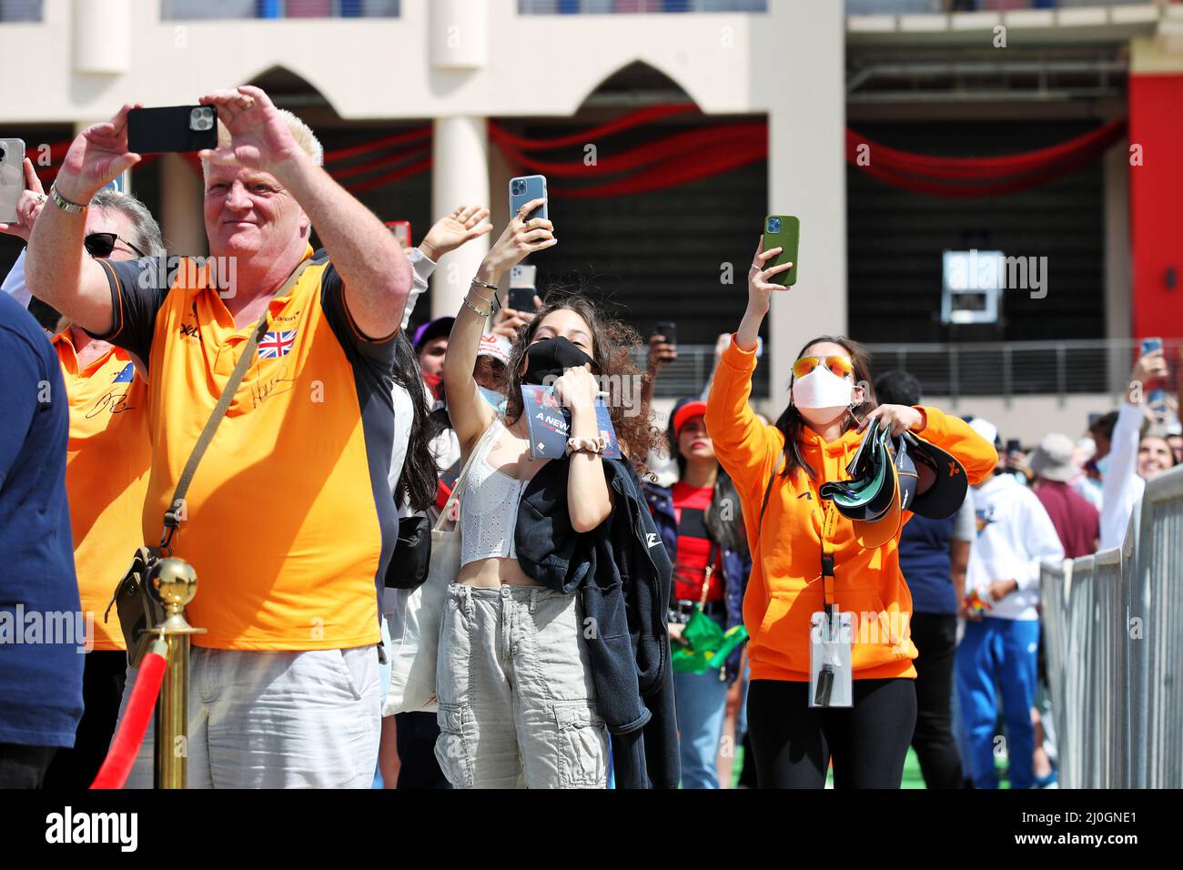 Fans in f1 fanzone hi-res stock photography and images - Alamy