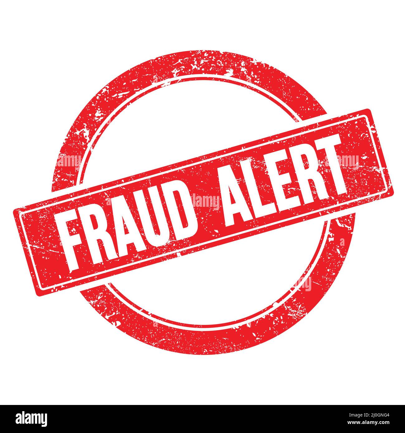 FRAUD ALERT text on red grungy round vintage stamp Stock Photo - Alamy