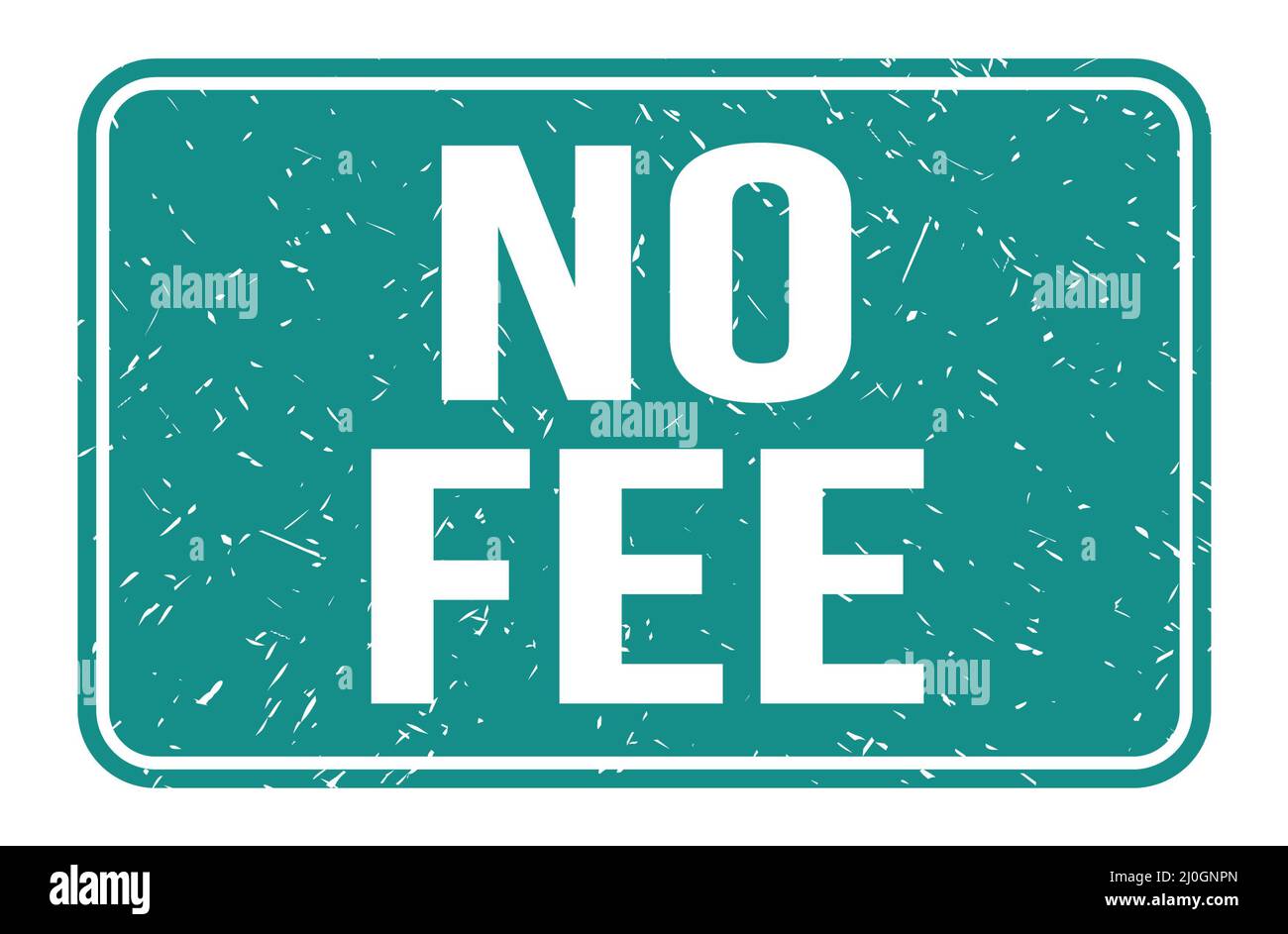 No fee stamp Cut Out Stock Images & Pictures - Alamy