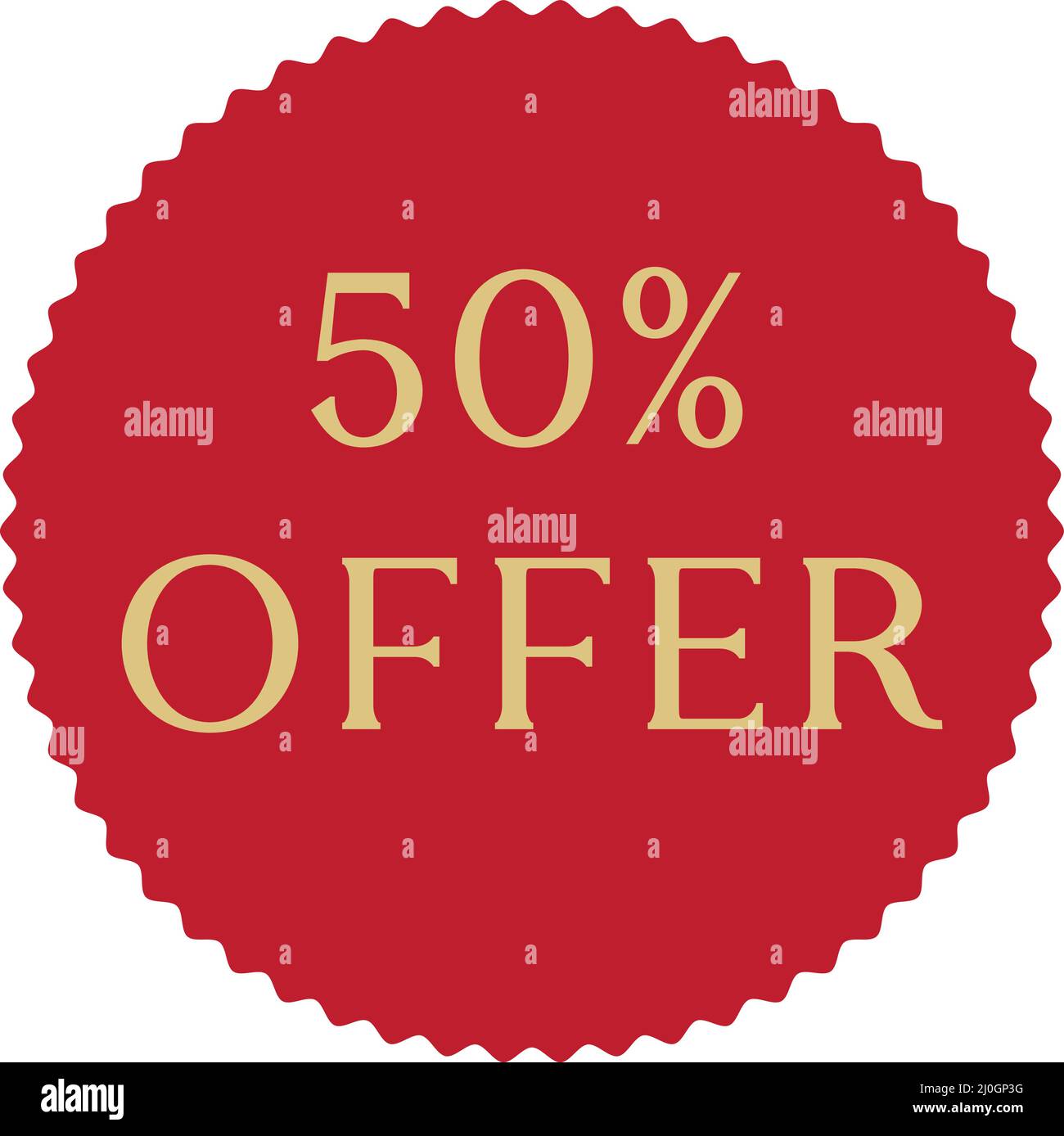 Sale tag number 50% Stock Vector Images - Alamy