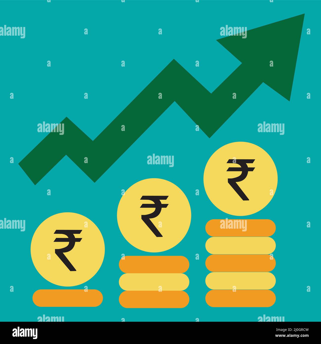 Rupees coins Stock Vector Images - Alamy