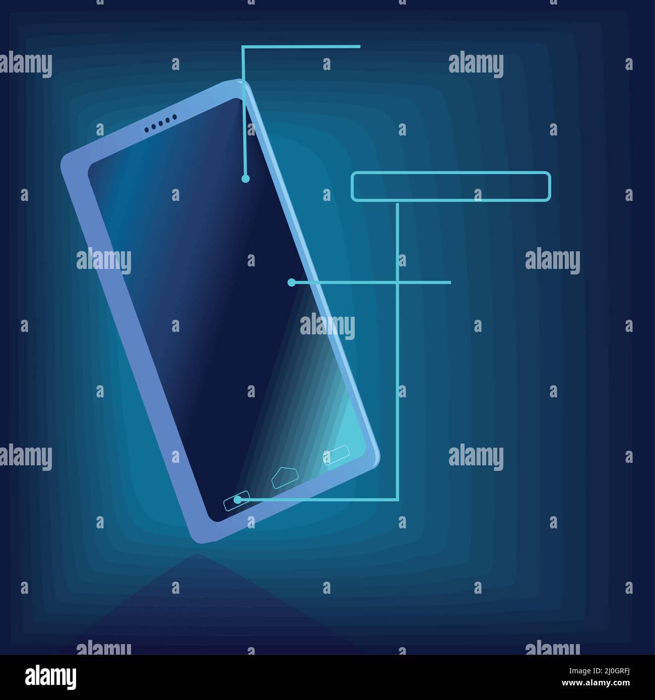 smartphone device tech Stock Vector Image & Art - Alamy