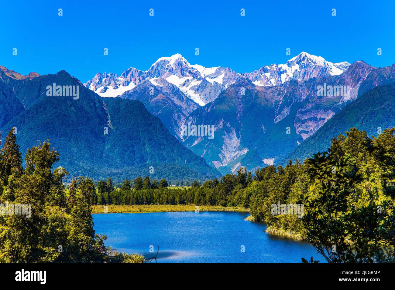 The snow-capped mountains Stock Photo - Alamy