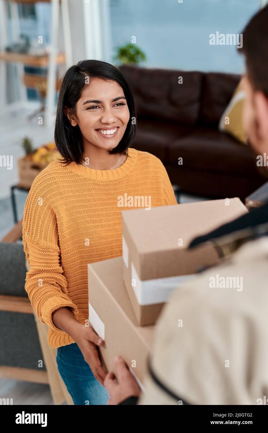If theyre smiling, they did a good job. Shot of a young woman receiving ...