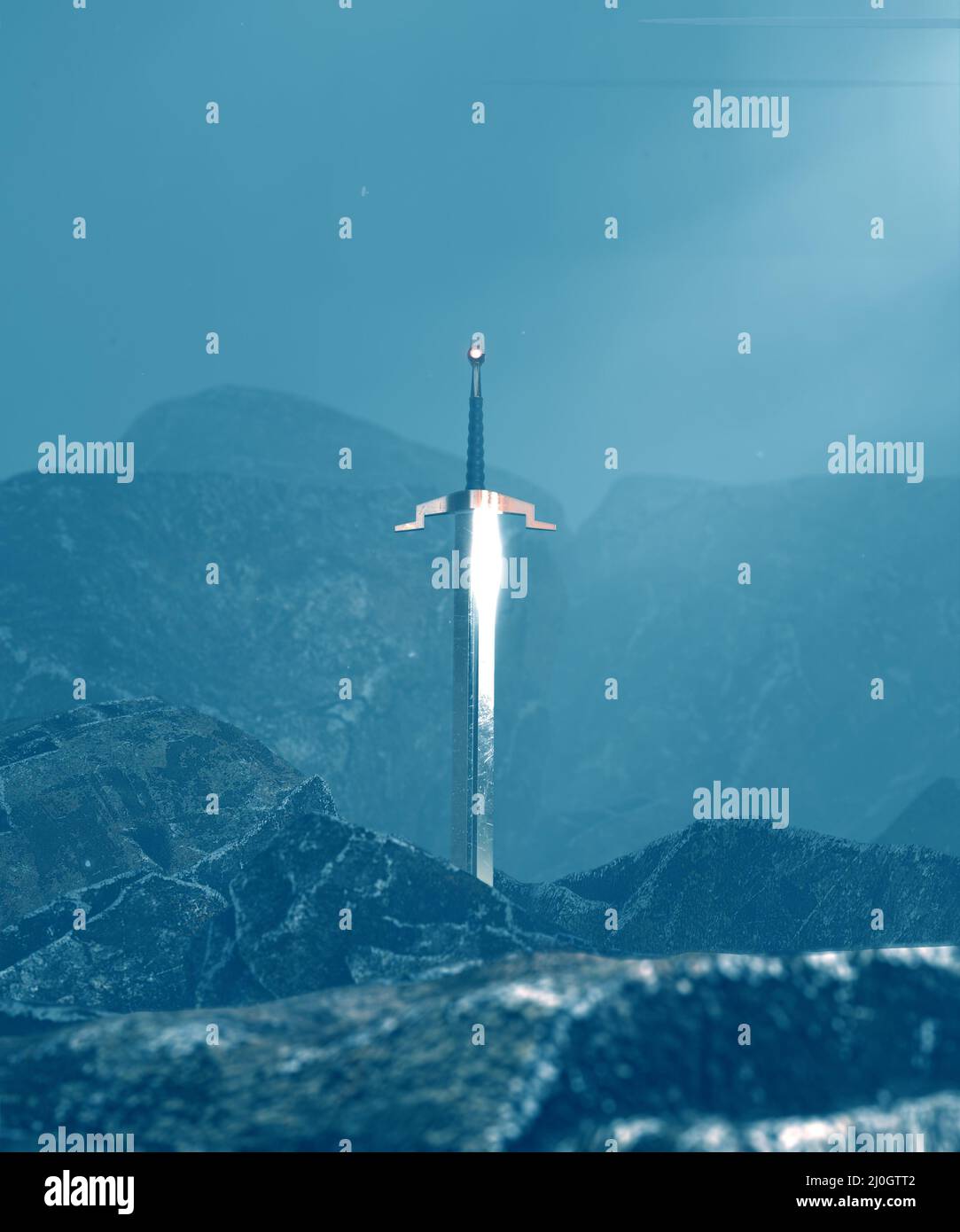 Excalibur the sword in the stone hi-res stock photography and images ...