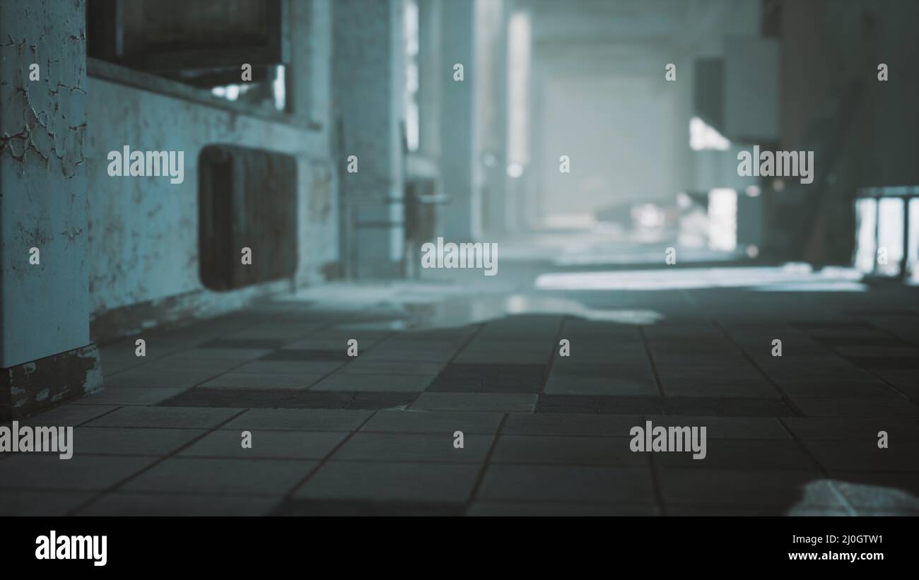 Interior of the abandoned soviet building Stock Photo - Alamy