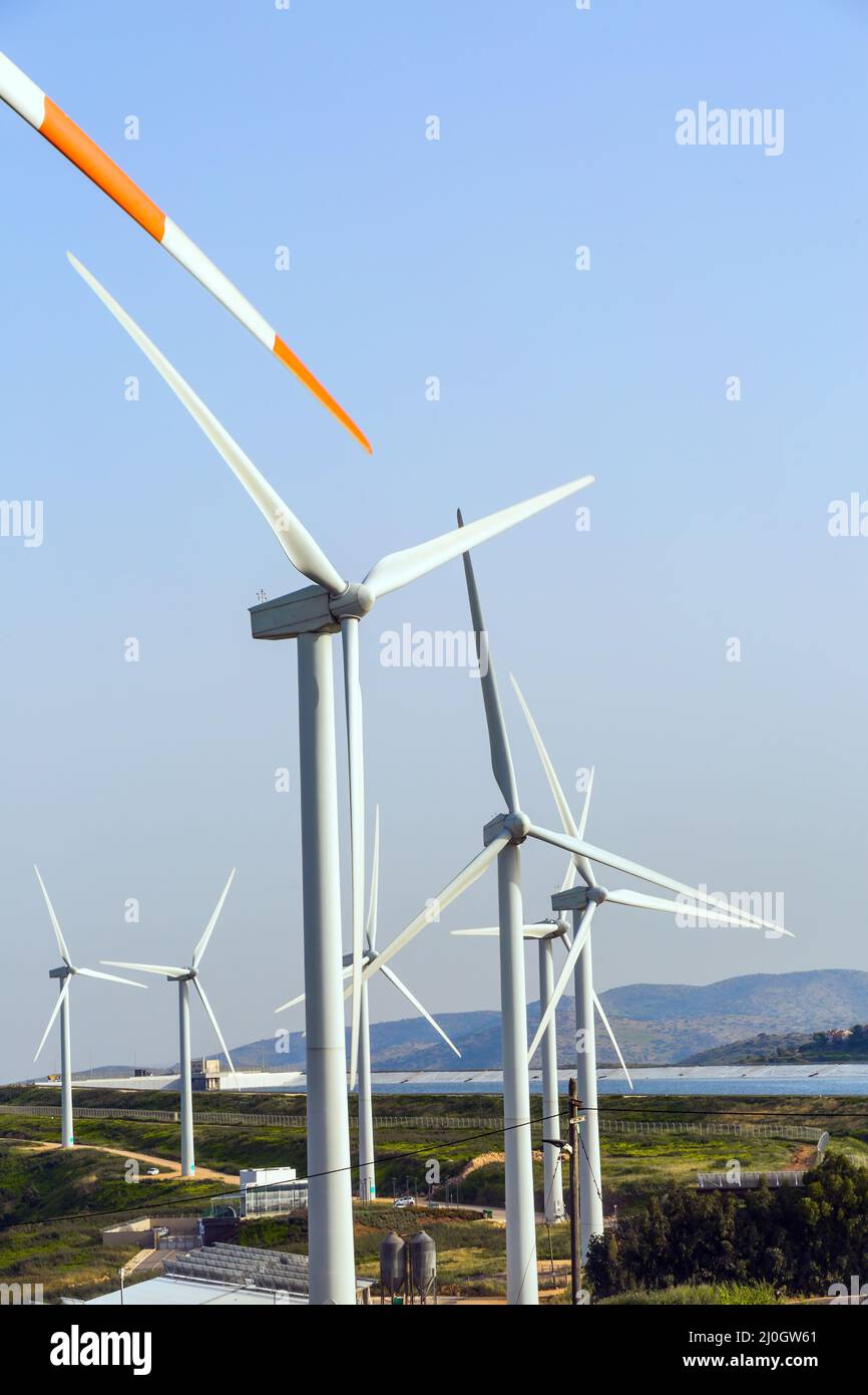 The wind farm on Mount Gilboa Stock Photo - Alamy