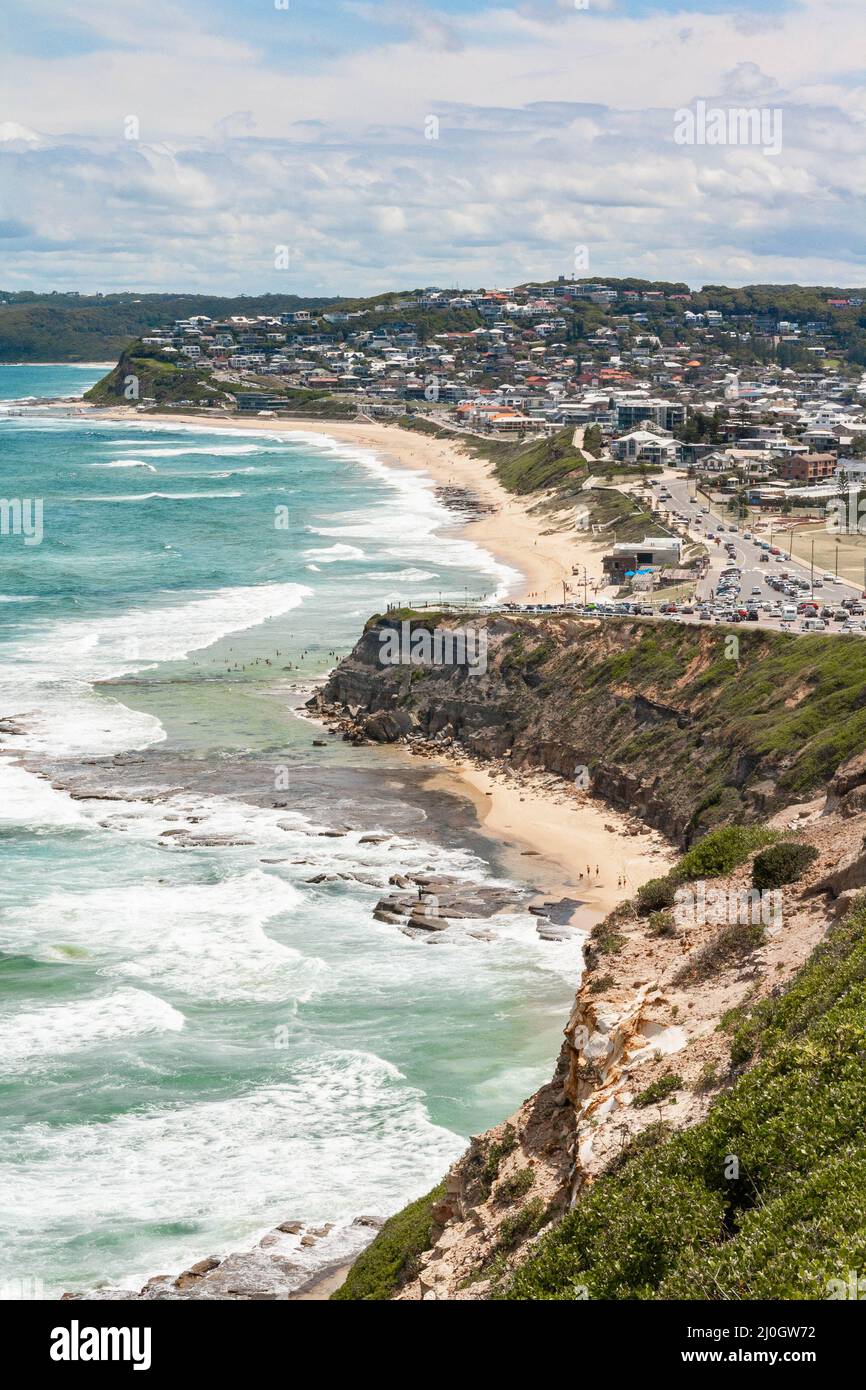 Aerial view of Newcastle harbor city in Australia Stock Photo - Alamy