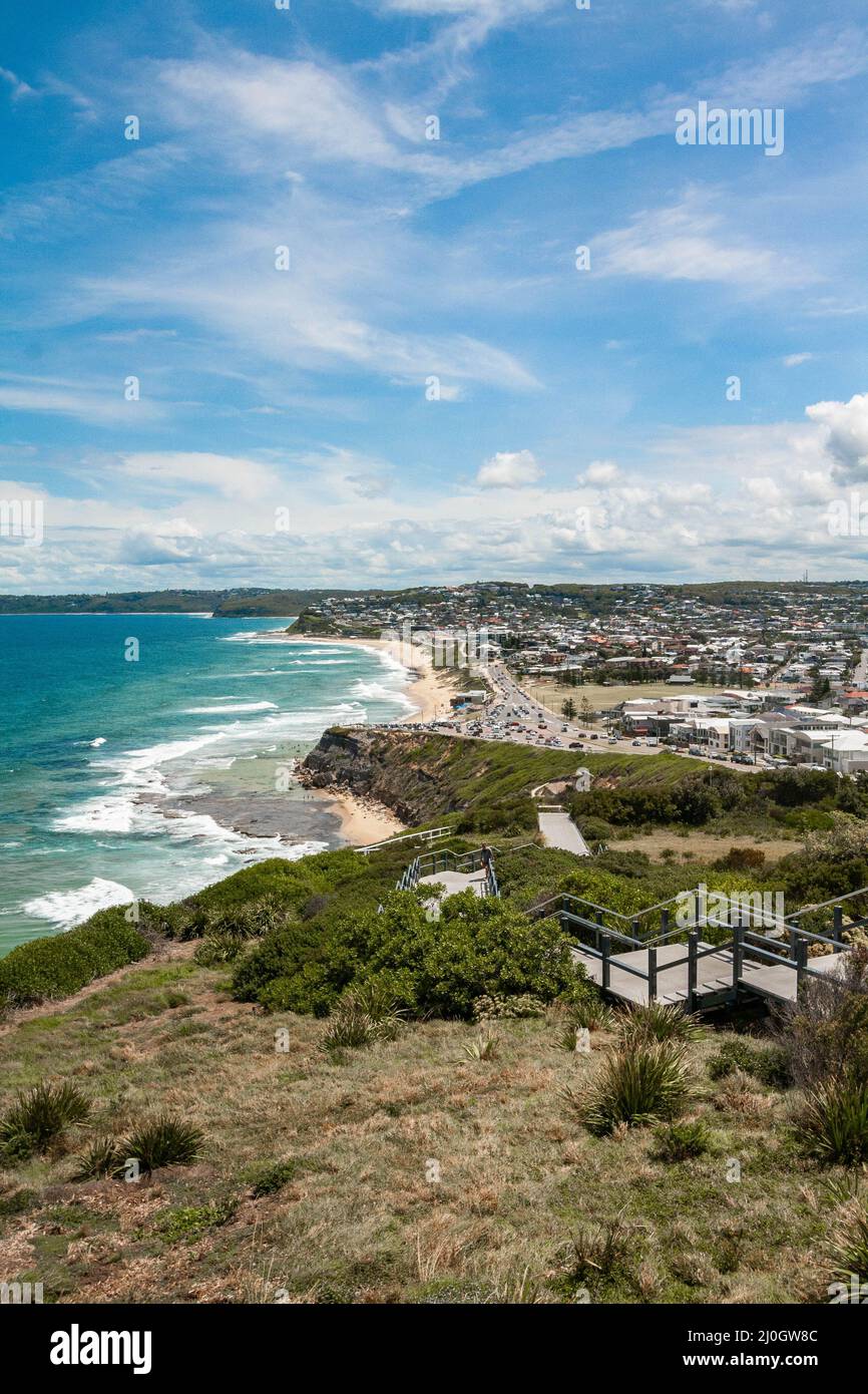 An aerial view of Newcastle harbor city in Australia Stock Photo - Alamy