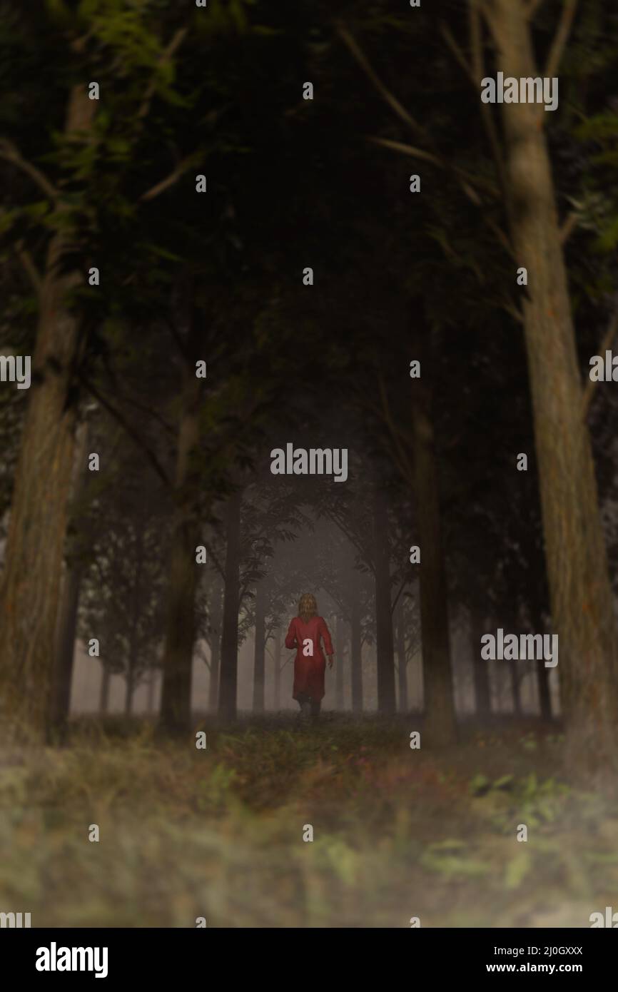 Woman being followed night hi-res stock photography and images - Alamy